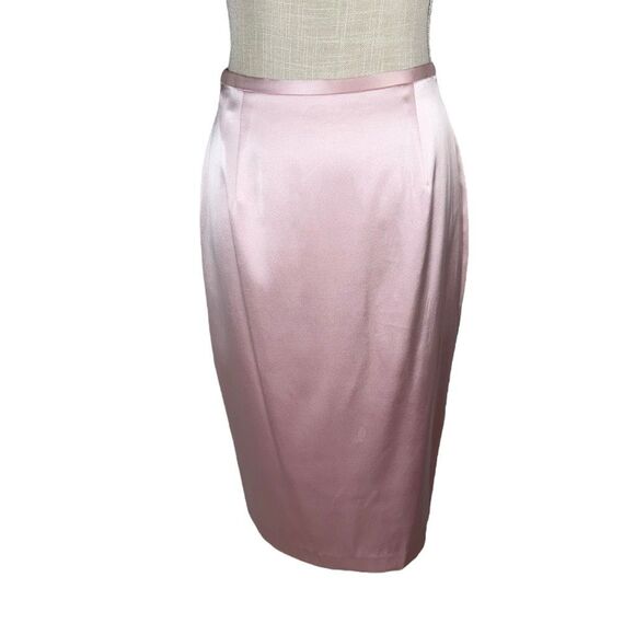 Kay Unger | Skirts | Kay Unger New York Light Timeless Pink Silk Pencil ...